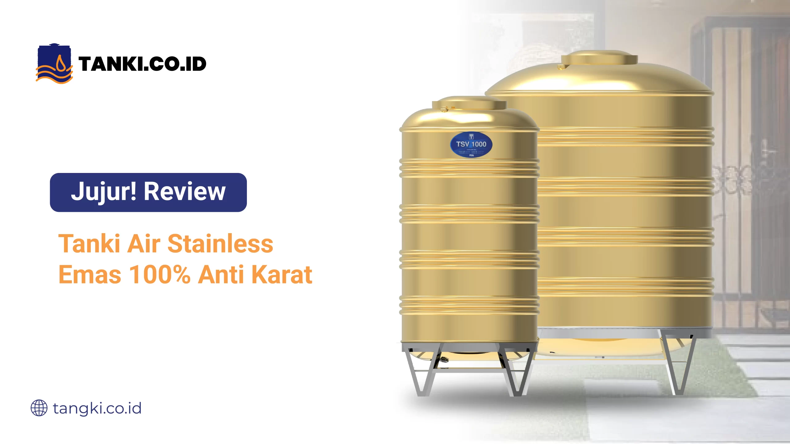 Jujur! Review Tanki Air Stainless Emas 100% Anti Karat - Tanki Air